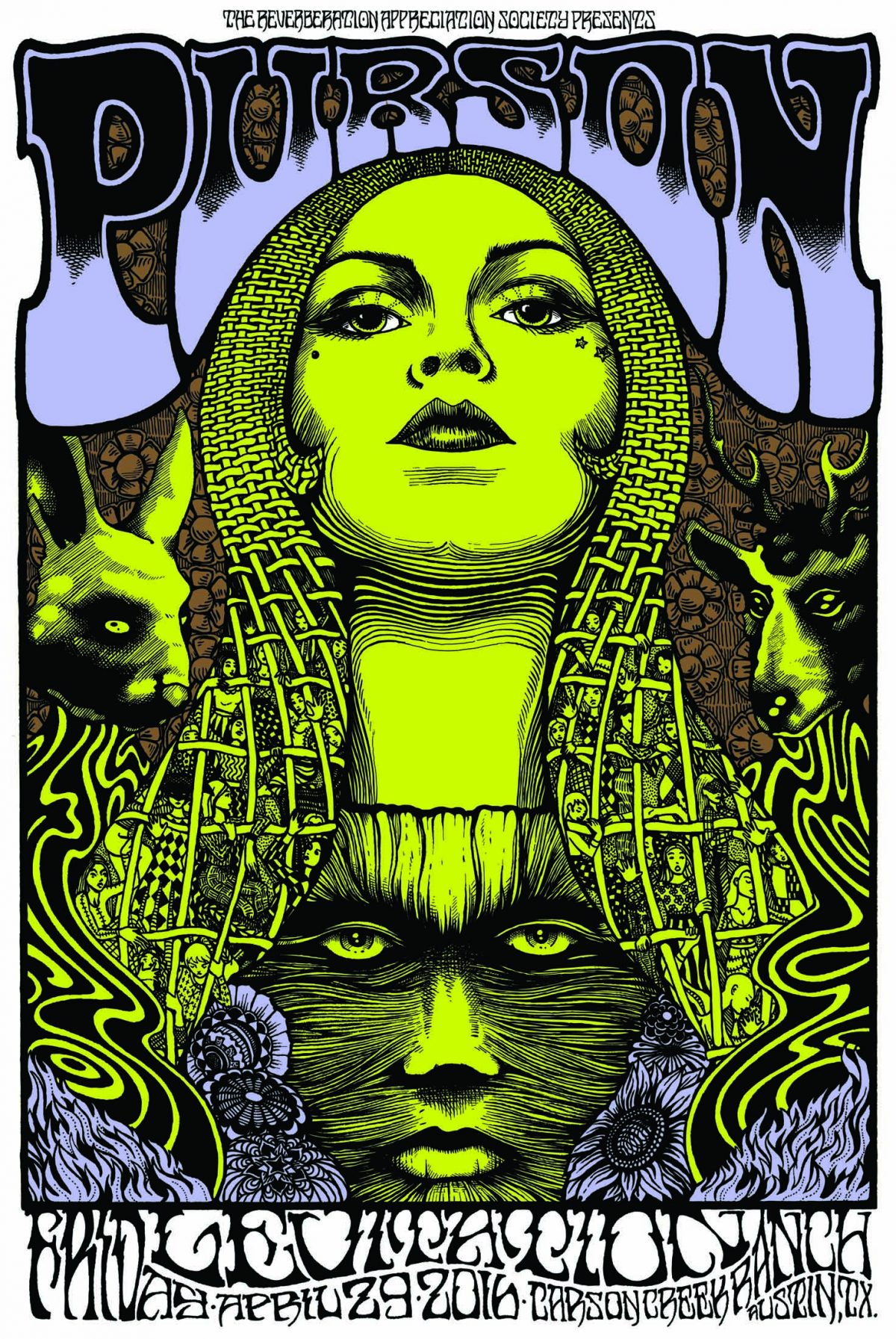 Purson Poster collaboration with Alan Forbes - Caitlin Mattisson